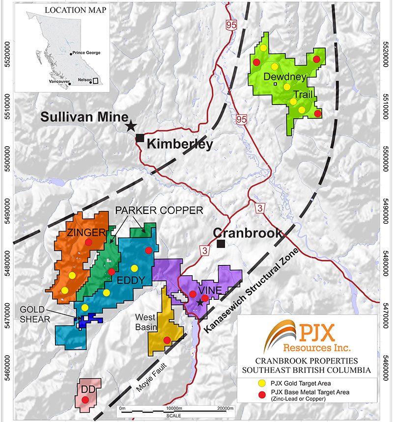 Dewdney Trail Property – PJX Resources Inc. | TSX-V: PJX